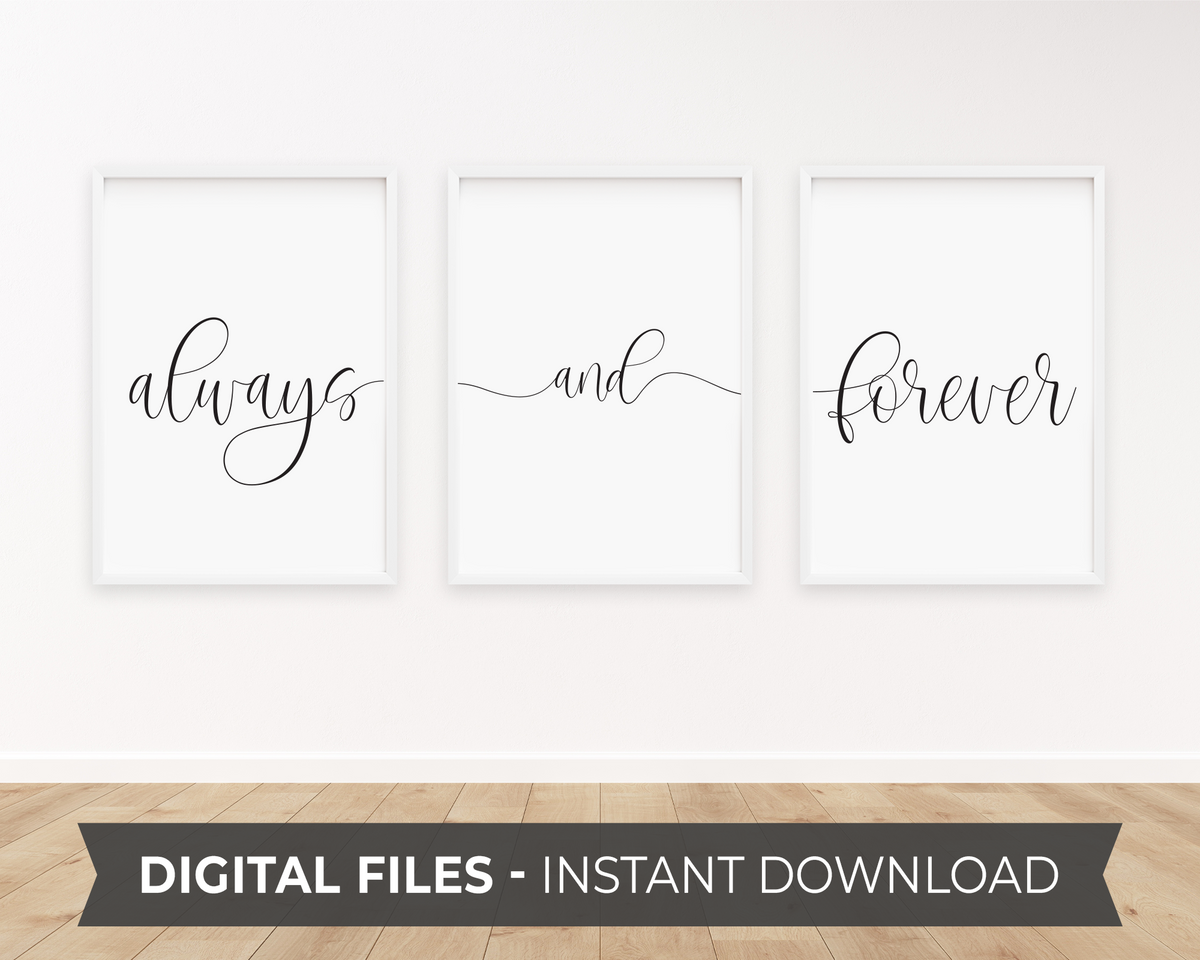 Always and Forever - Set of 3 – Hustle Living